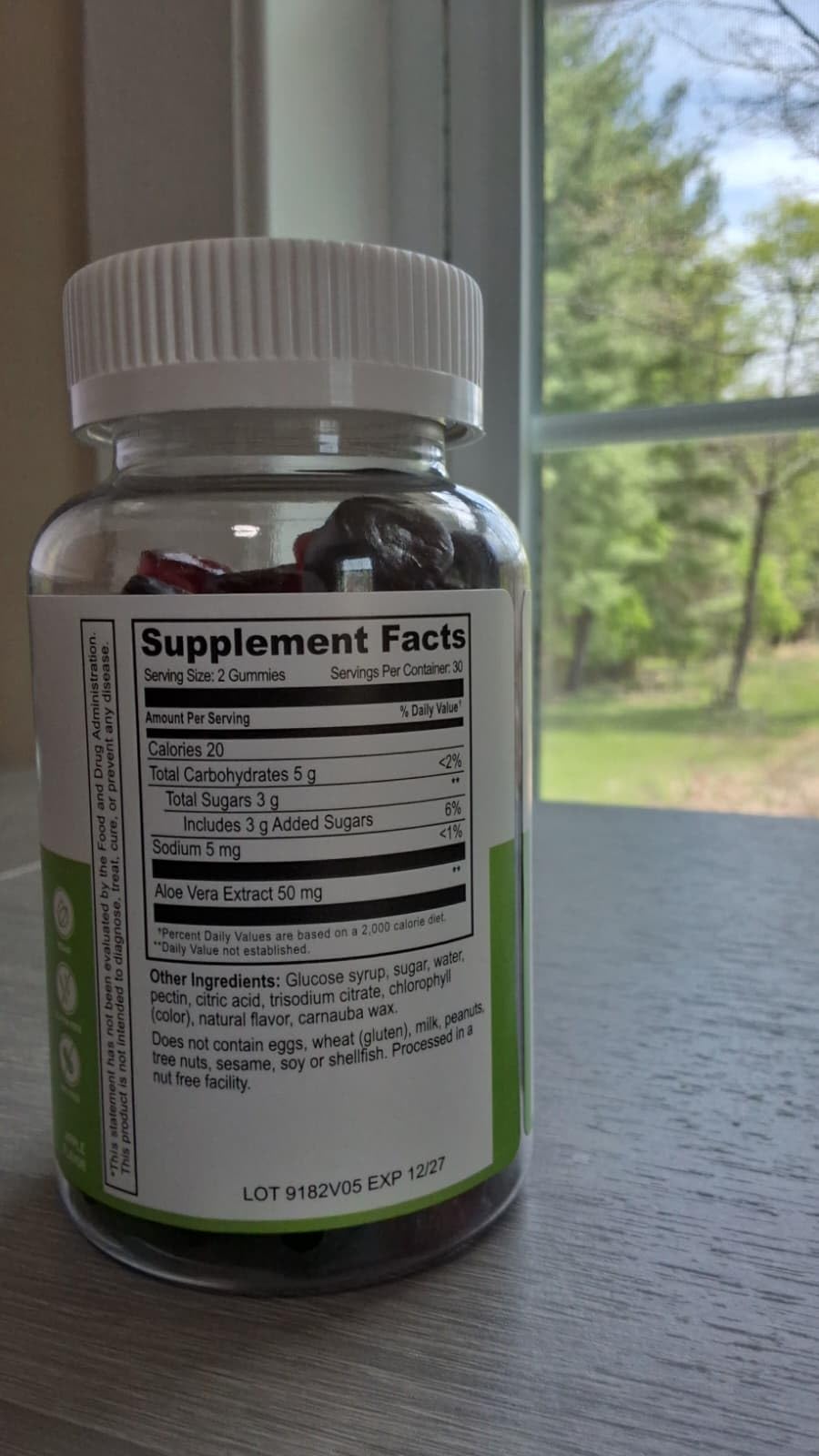 Aloe vera gummies to enhance vitality