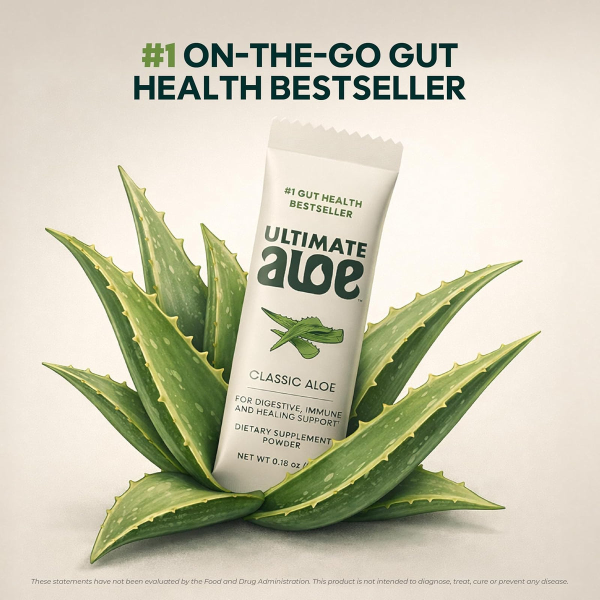 Aloe Vera hydration supplement packets