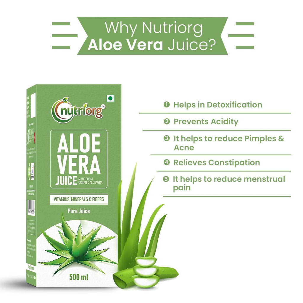 Aloe vera juice for soothing burns