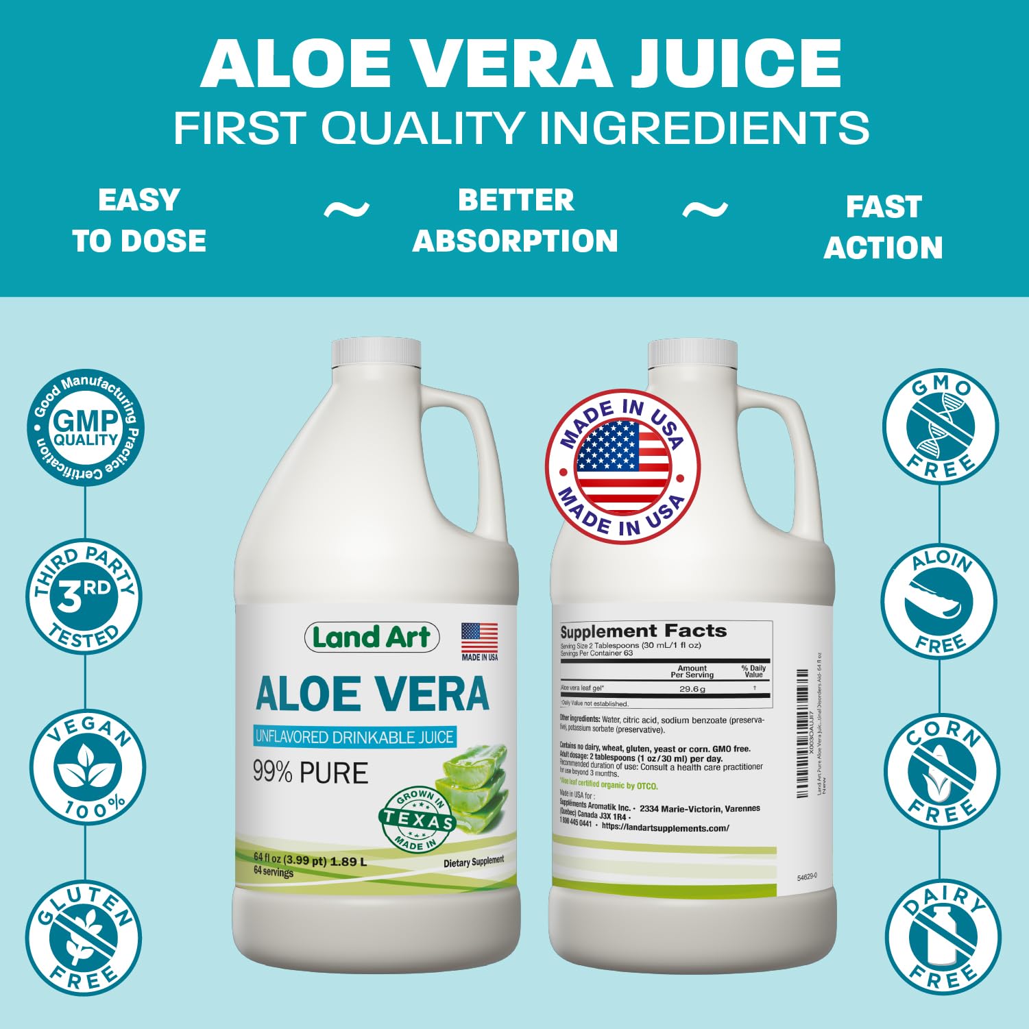 aloe vera juice for soothing burns