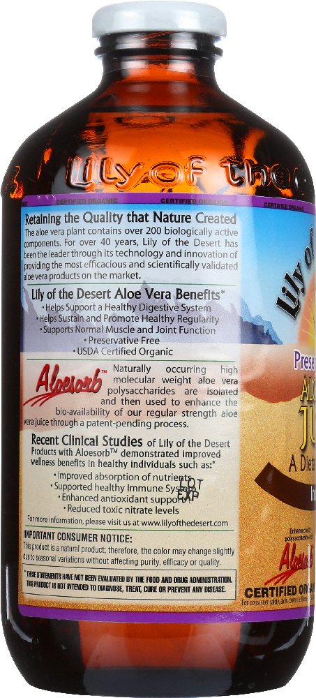 Aloe vera juice pack of two