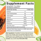 Aloe Vera juice with orange papaya