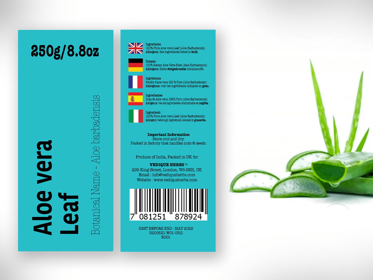 aloe vera leaf for herbal wellness