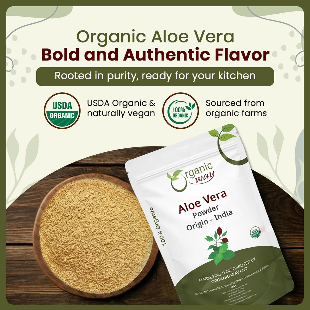 Aloe vera leaf powder for smoothies