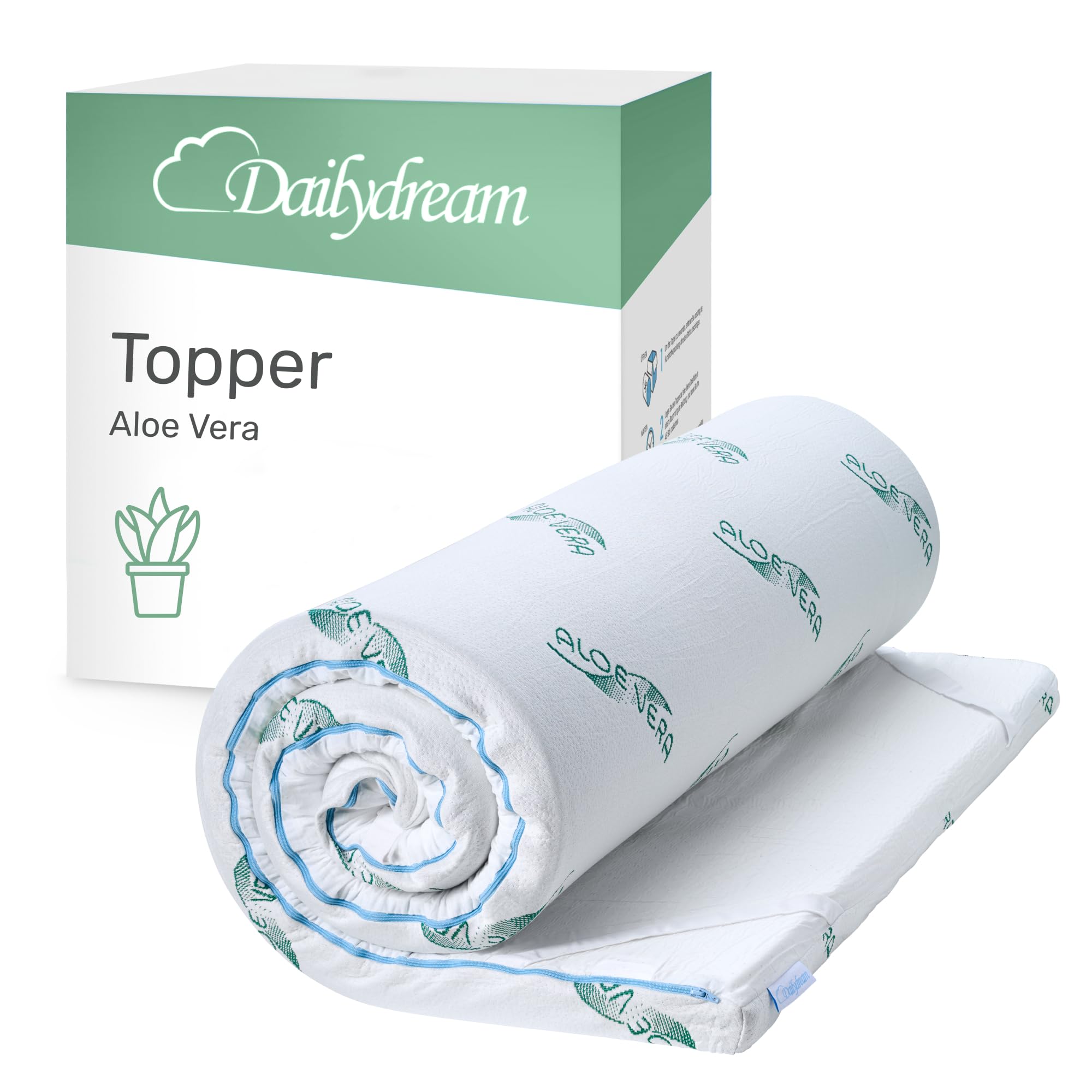 Aloe Vera mattress topper for comfort