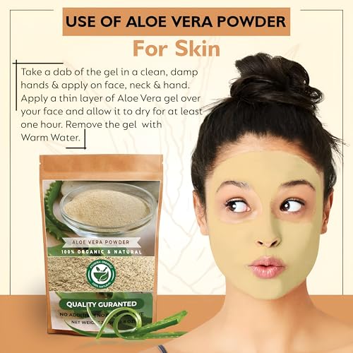 aloe vera powder for calming skin irritations