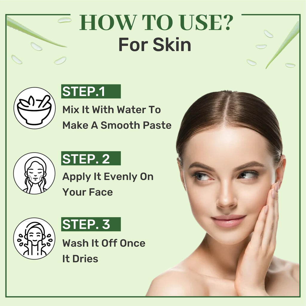 aloe vera powder for homemade masks