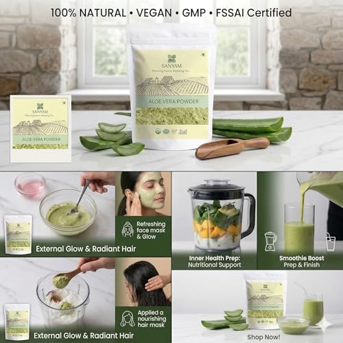 aloe vera powder for natural remedies
