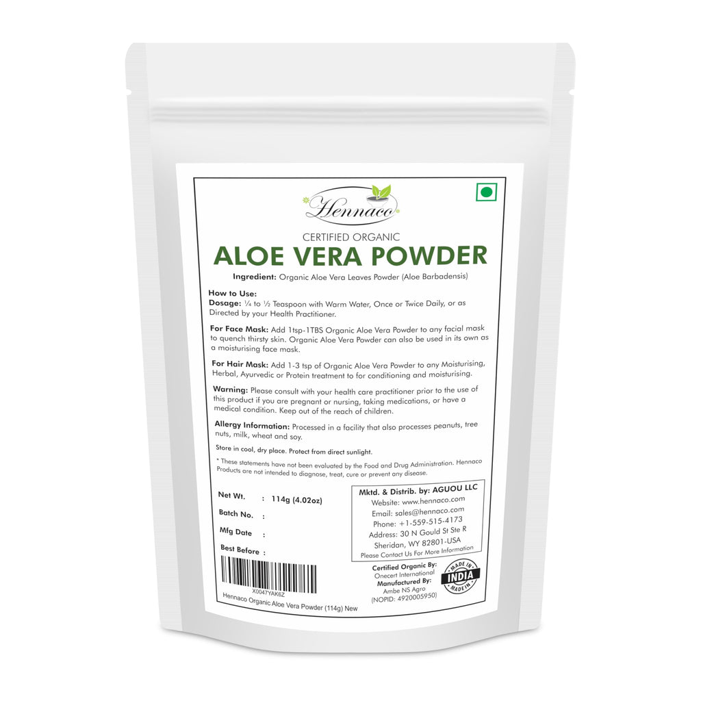 aloe vera powder for natural remedies