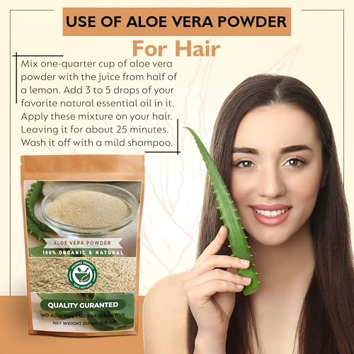 aloe vera powder for nourishing hair masks