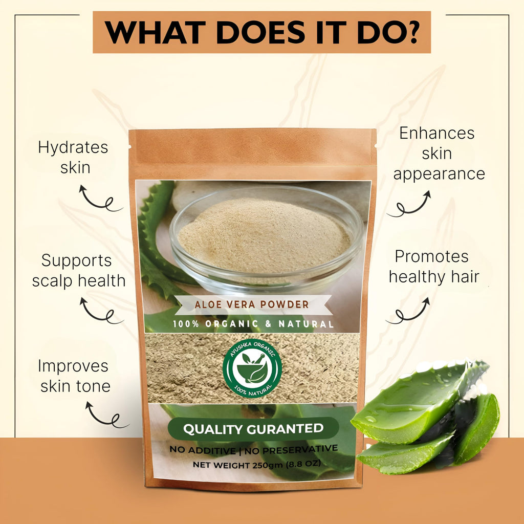 aloe vera powder for revitalizing skin