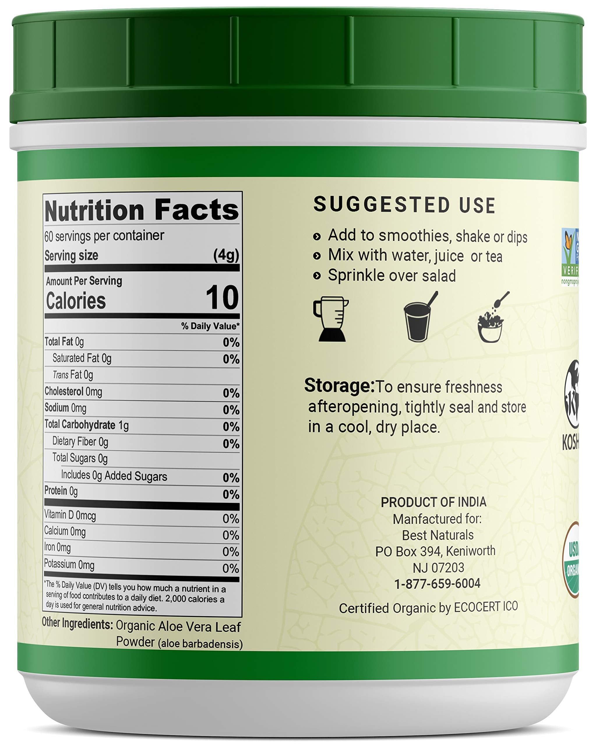 aloe vera powder for smoothies
