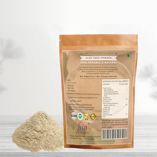 aloe vera powder for soothing sunburn