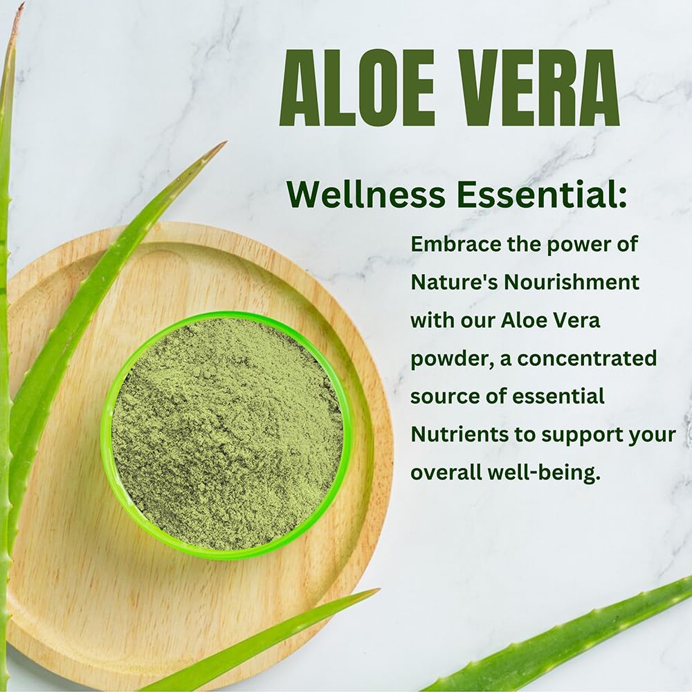 aloe vera powder for wellness and health