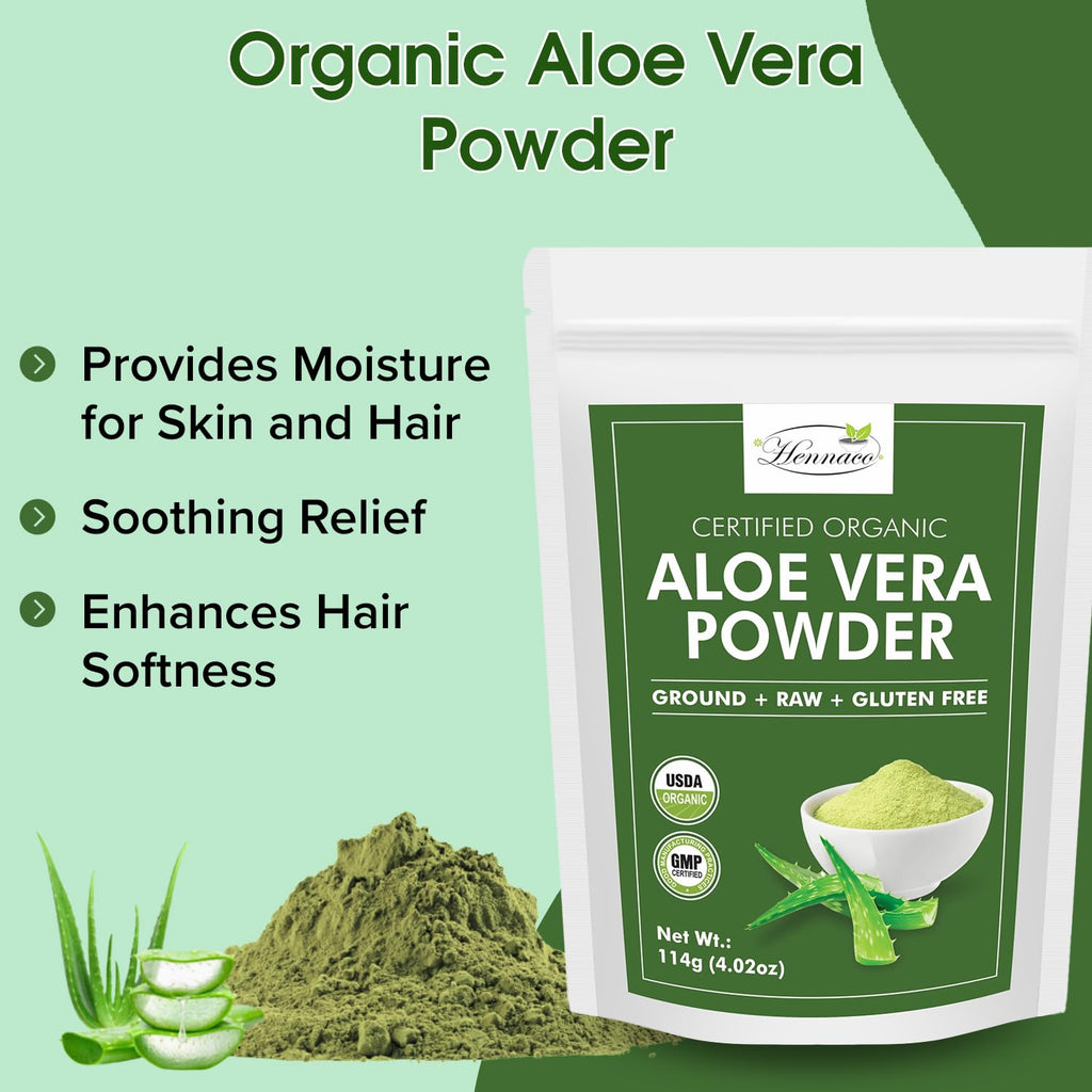 aloe vera powder in resealable pouch