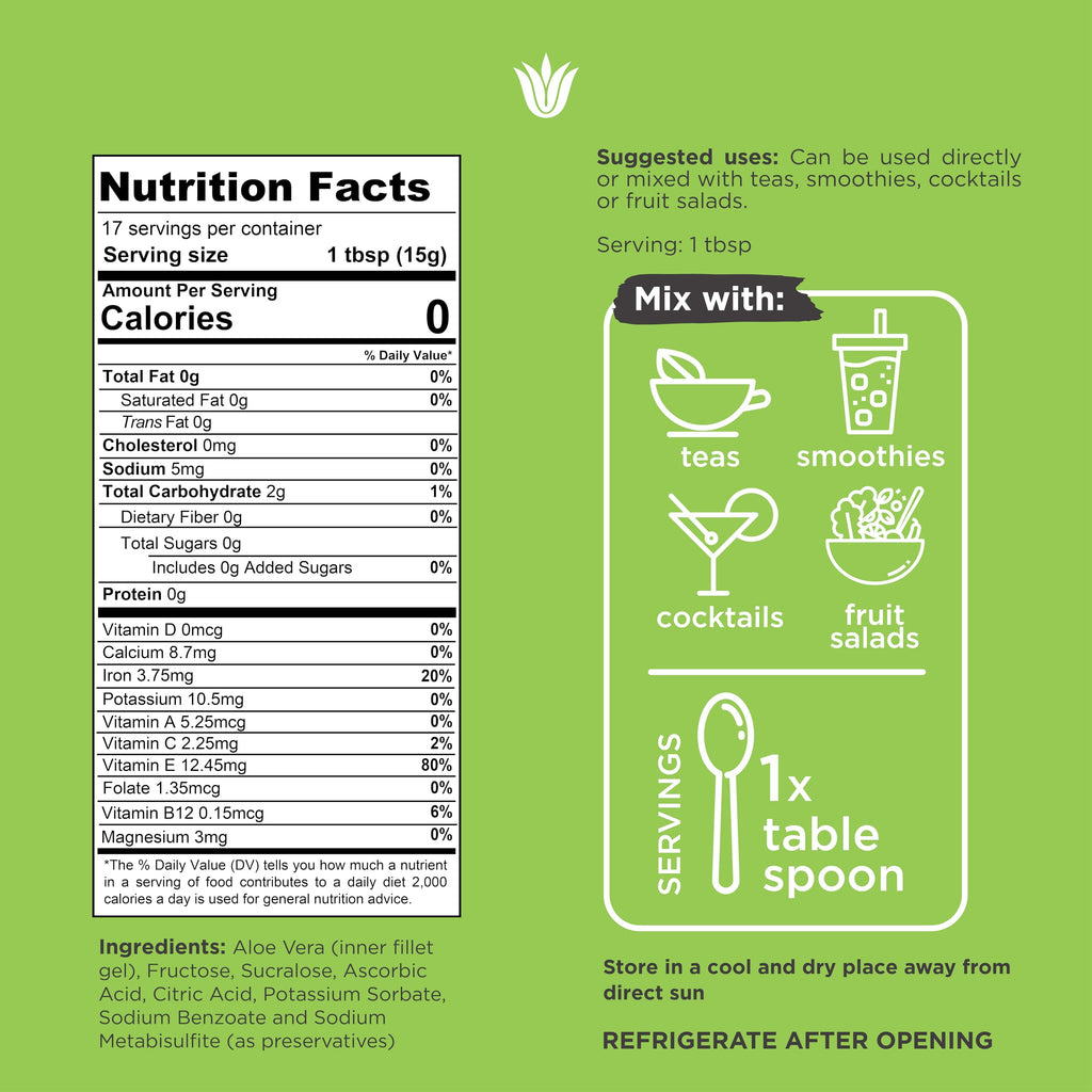 aloe vera pulp for digestive support