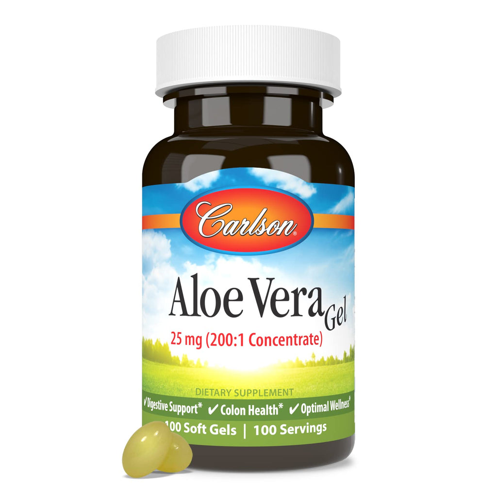 Aloe vera softgels for digestive comfort