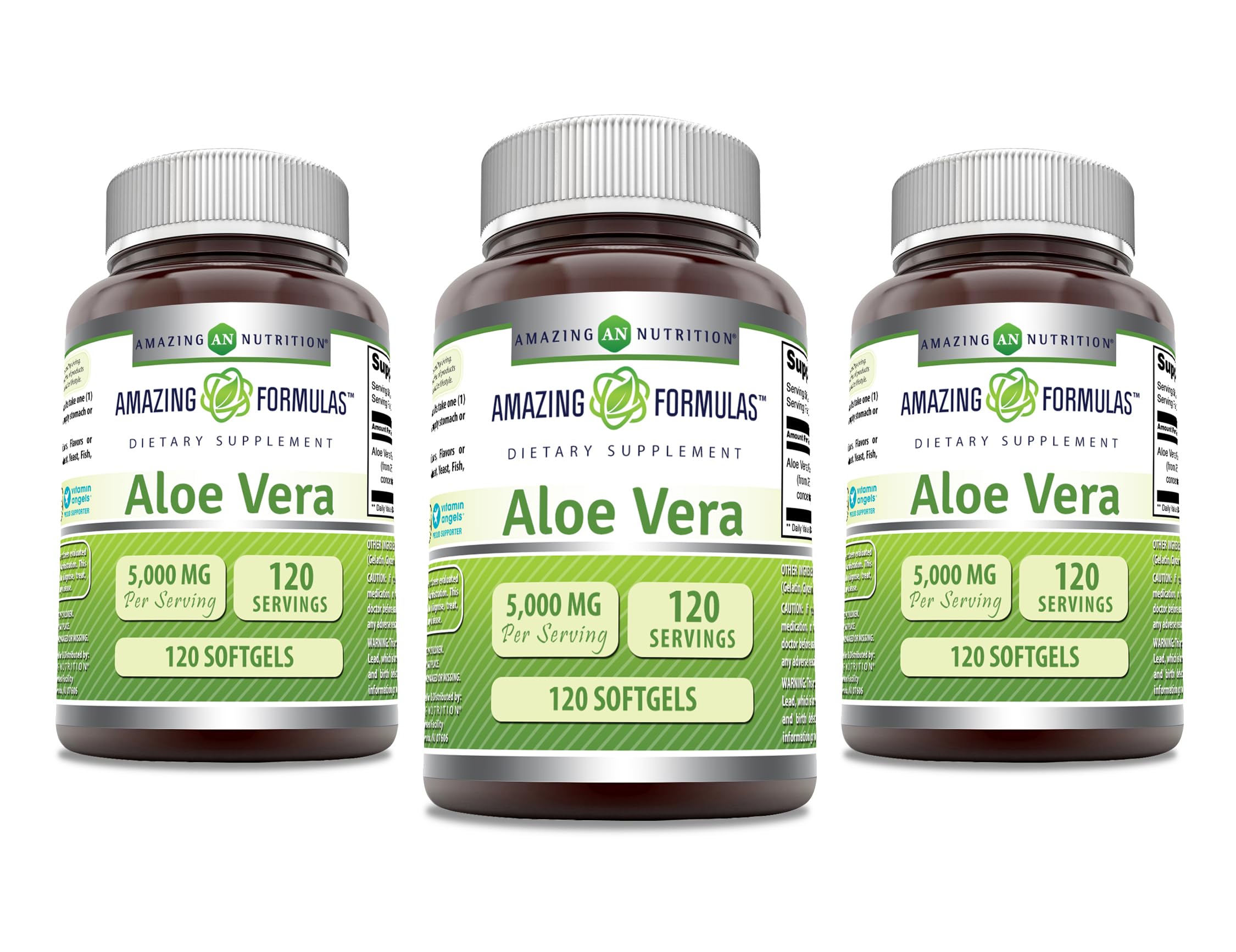 Aloe vera softgels for wellness