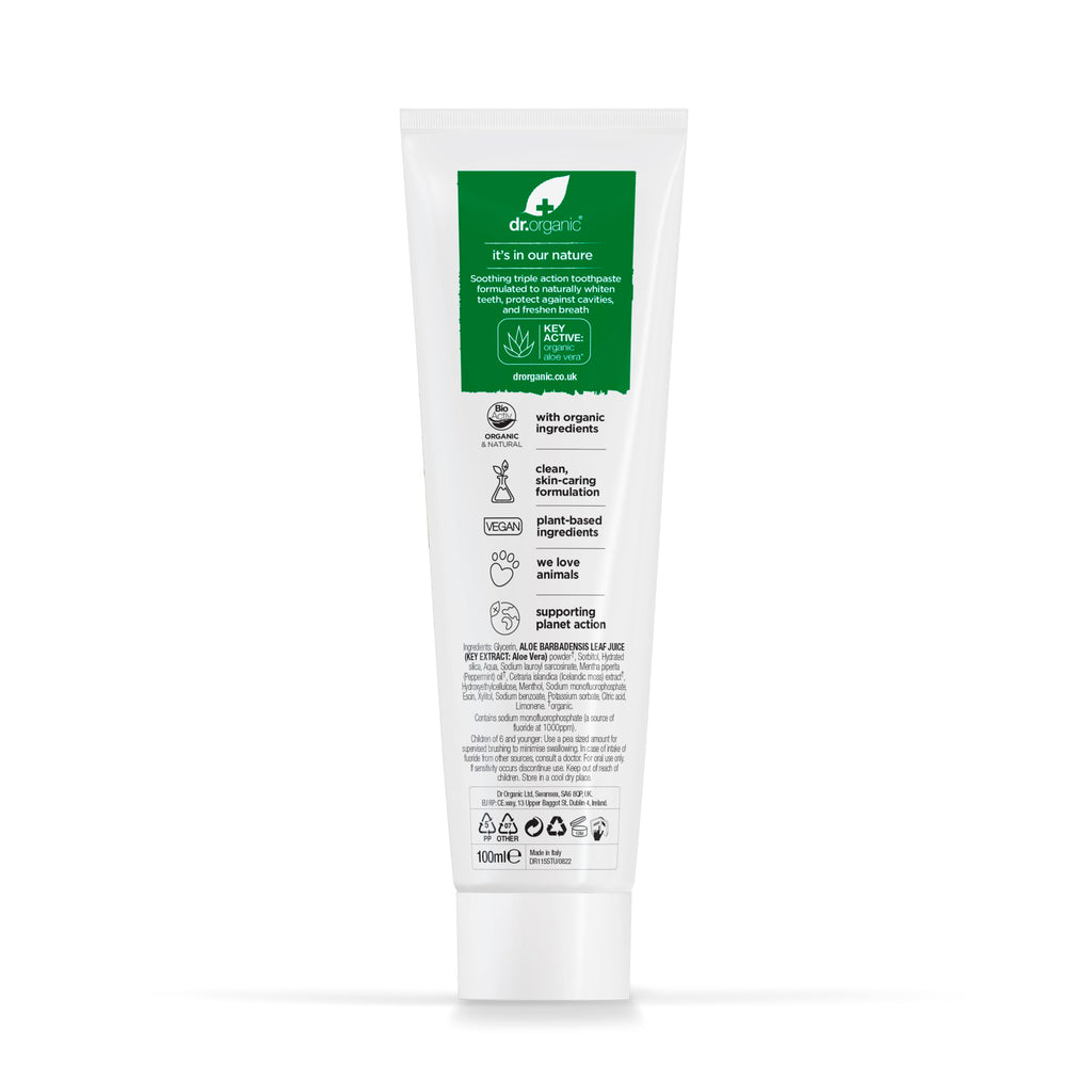 aloe vera toothpaste with natural flavor