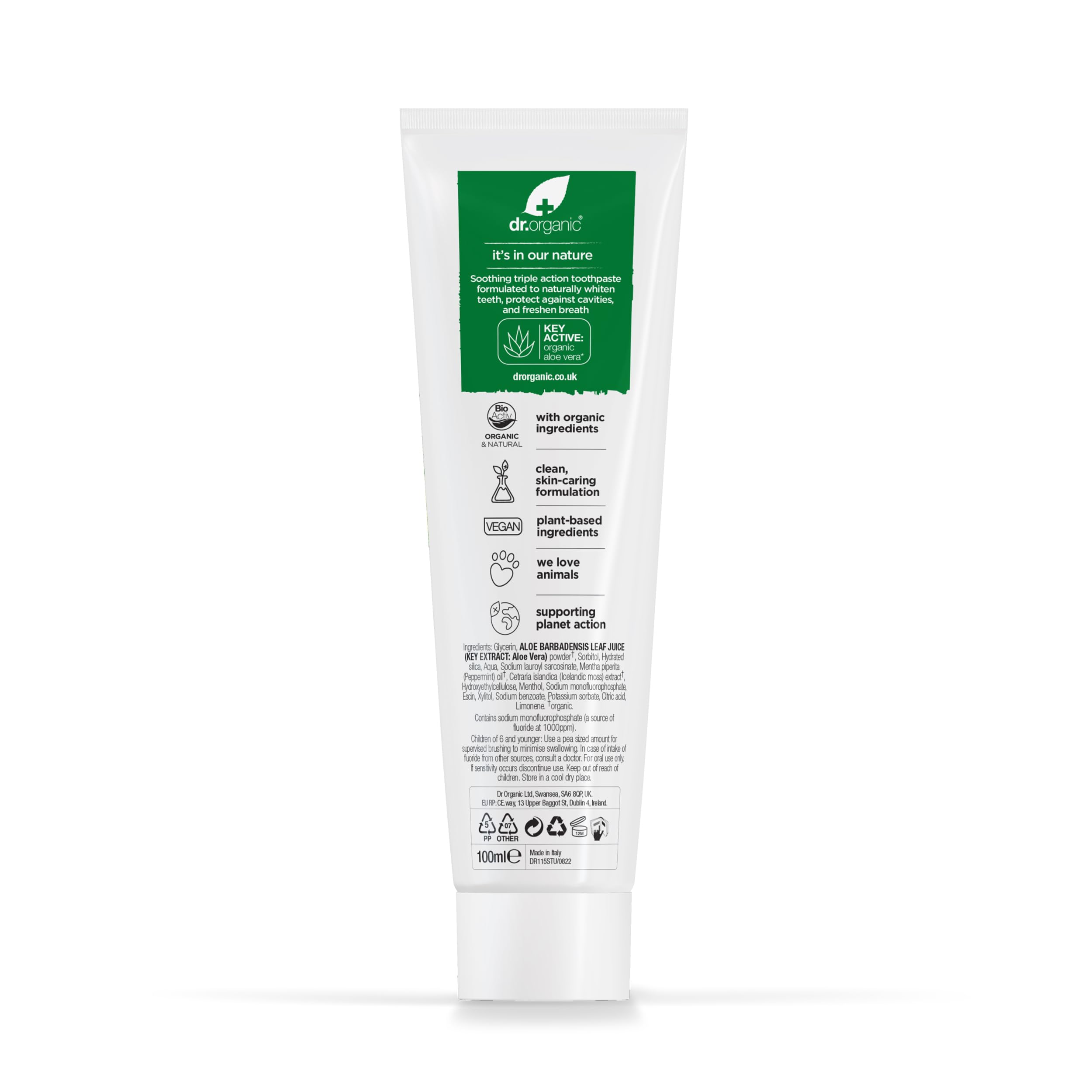 aloe vera toothpaste with natural flavor