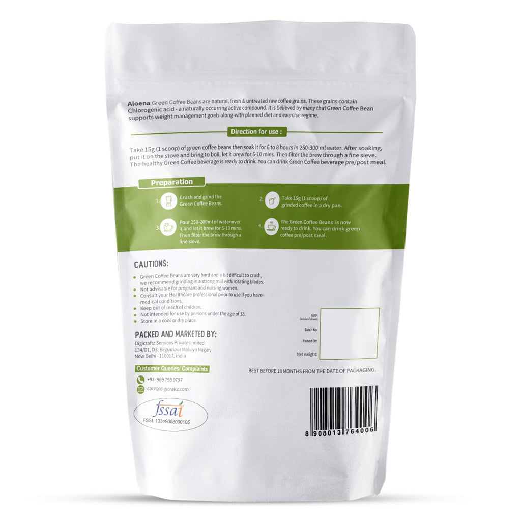 Aloena green coffee bean benefits