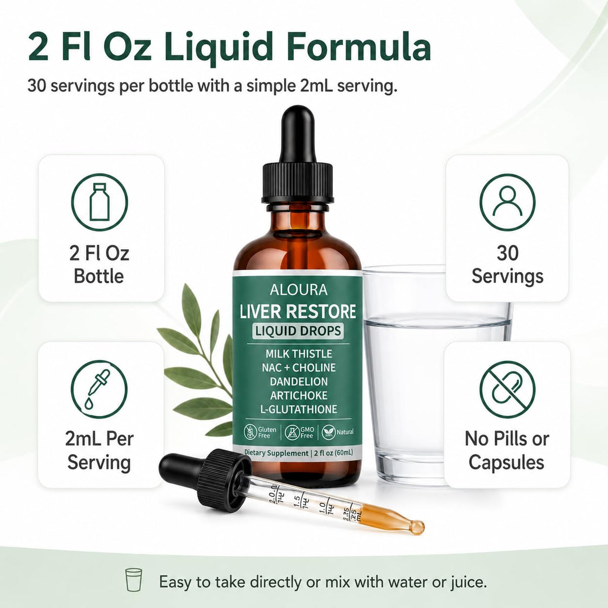 ALOURA drops for improved digestion