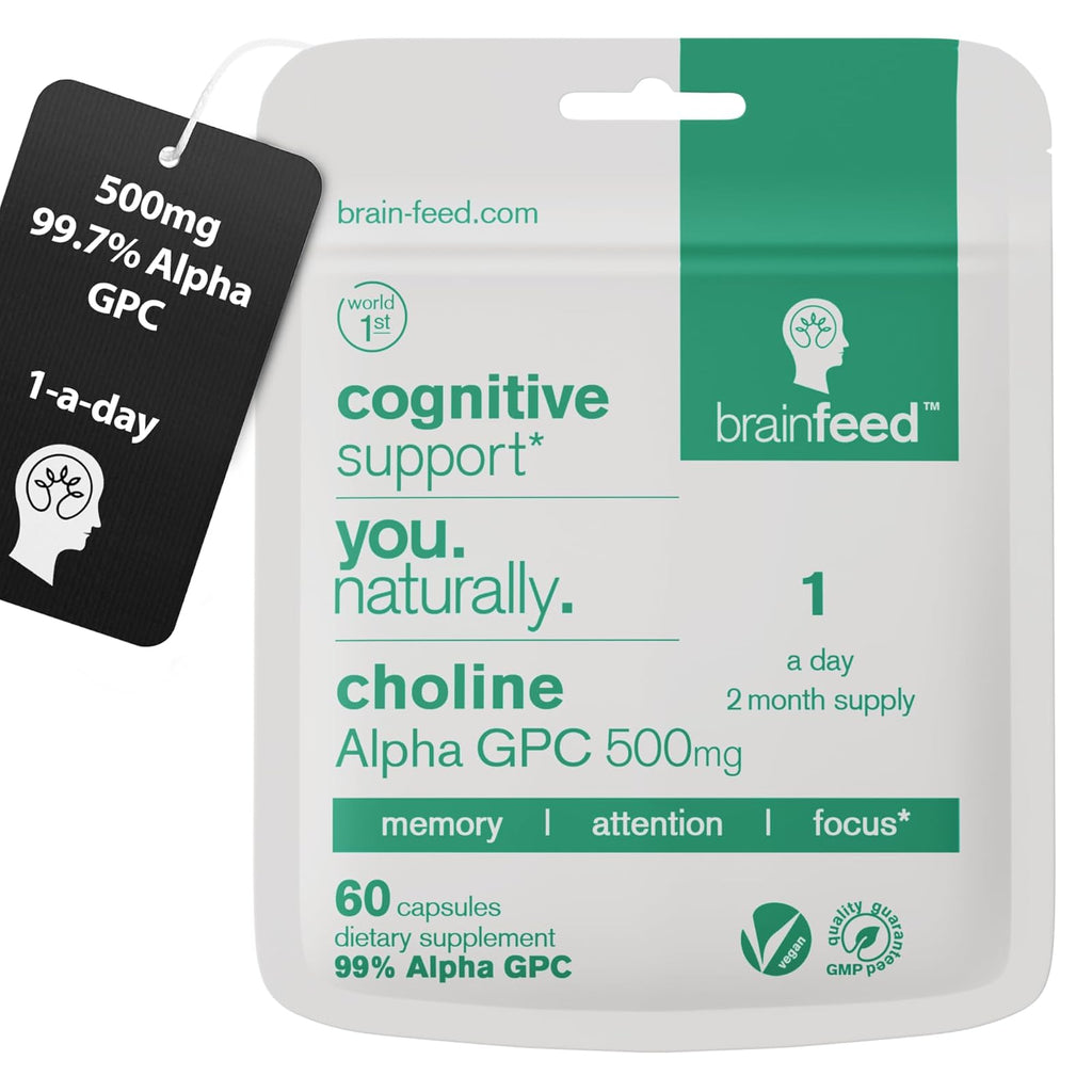 Alpha GPC 500 mg choline capsules