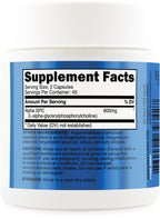 Alpha GPC 600 mg for mental clarity