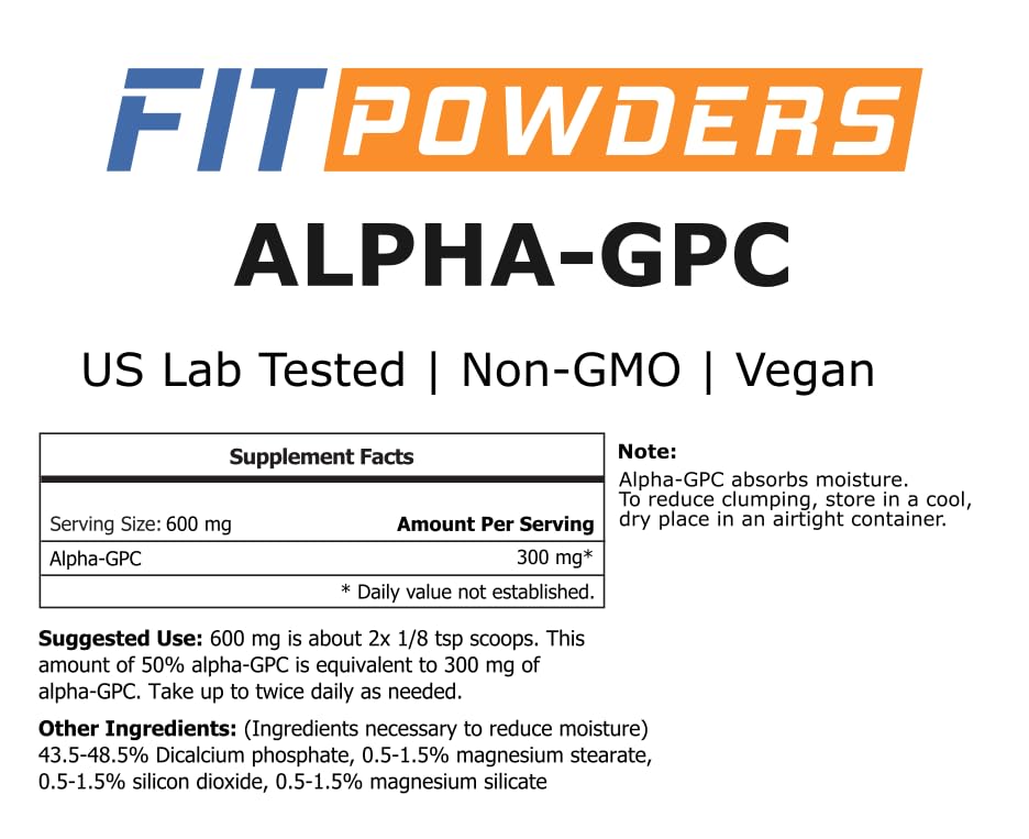Alpha GPC choline for memory improvement