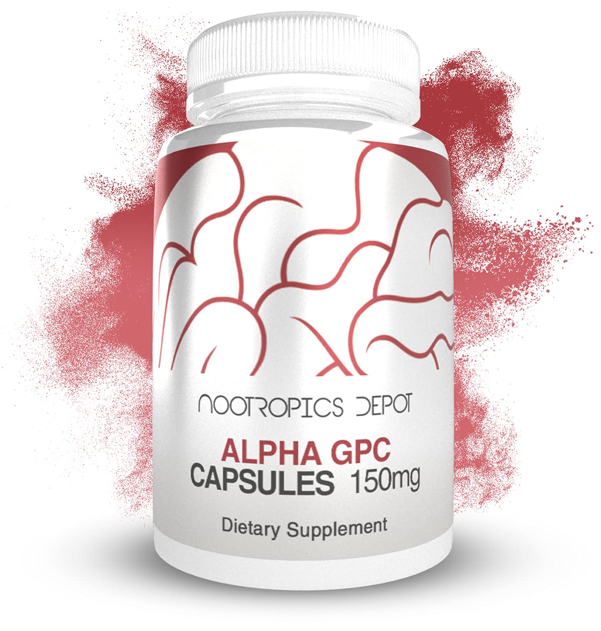 Alpha GPC choline supplement capsules