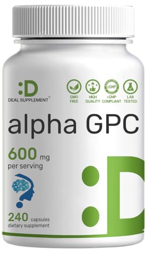 Alpha GPC choline supplement capsules