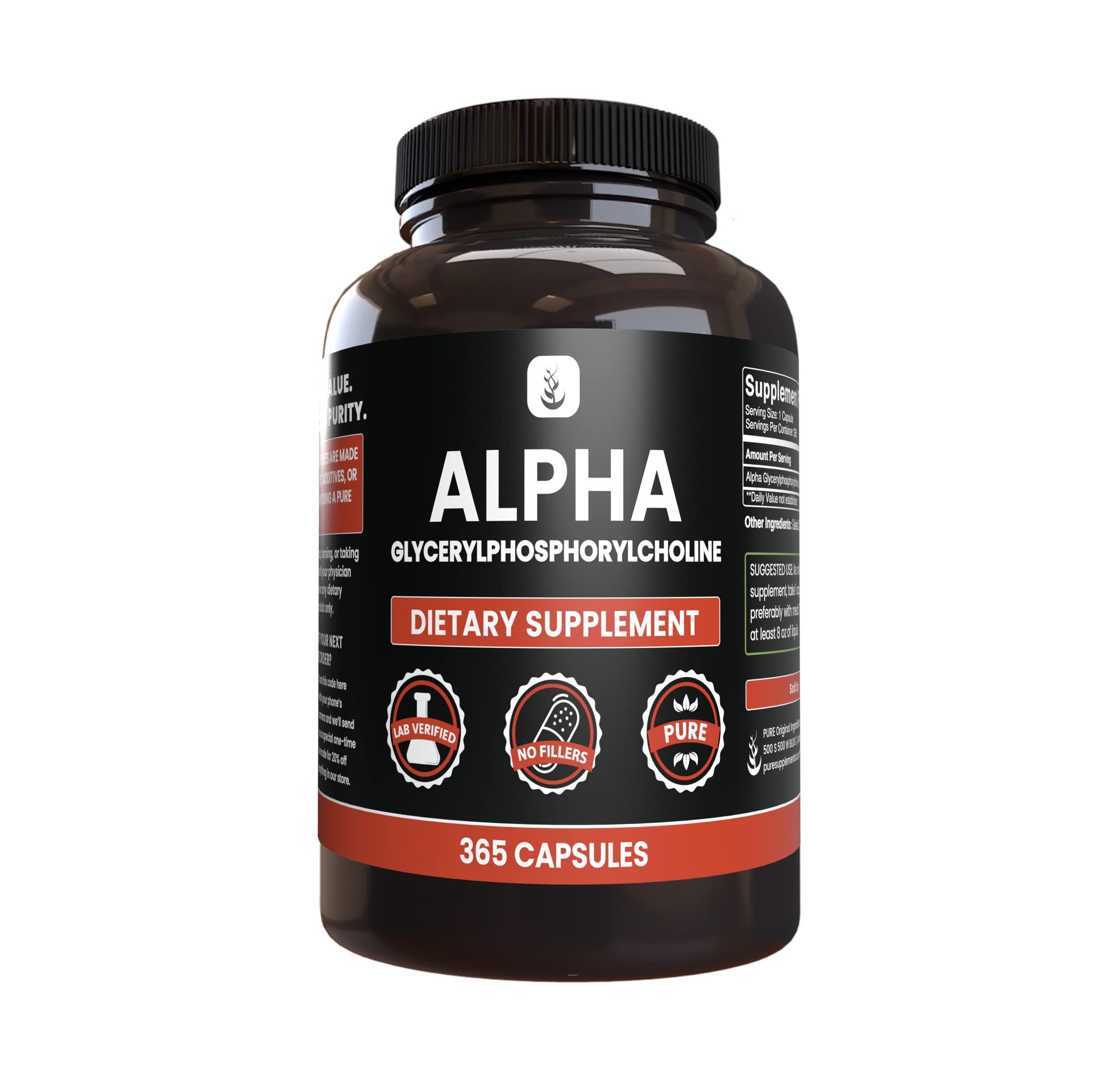 Alpha GPC cognitive support capsules