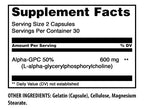 Alpha GPC for cognitive support