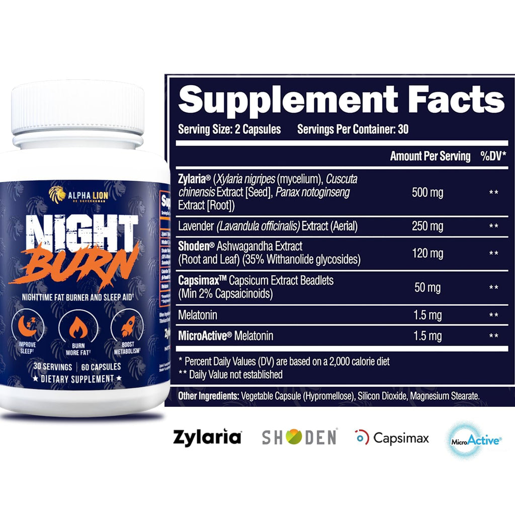 ALPHA LION Night Burn capsules