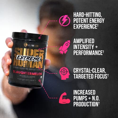 ALPHA LION pre-workout for muscle pump