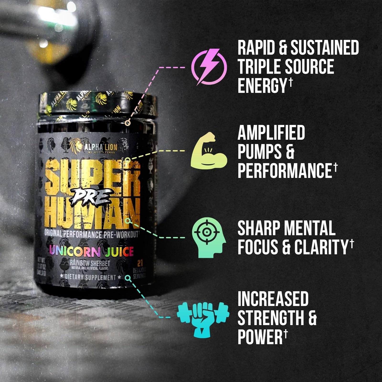ALPHA LION pre-workout for strength training