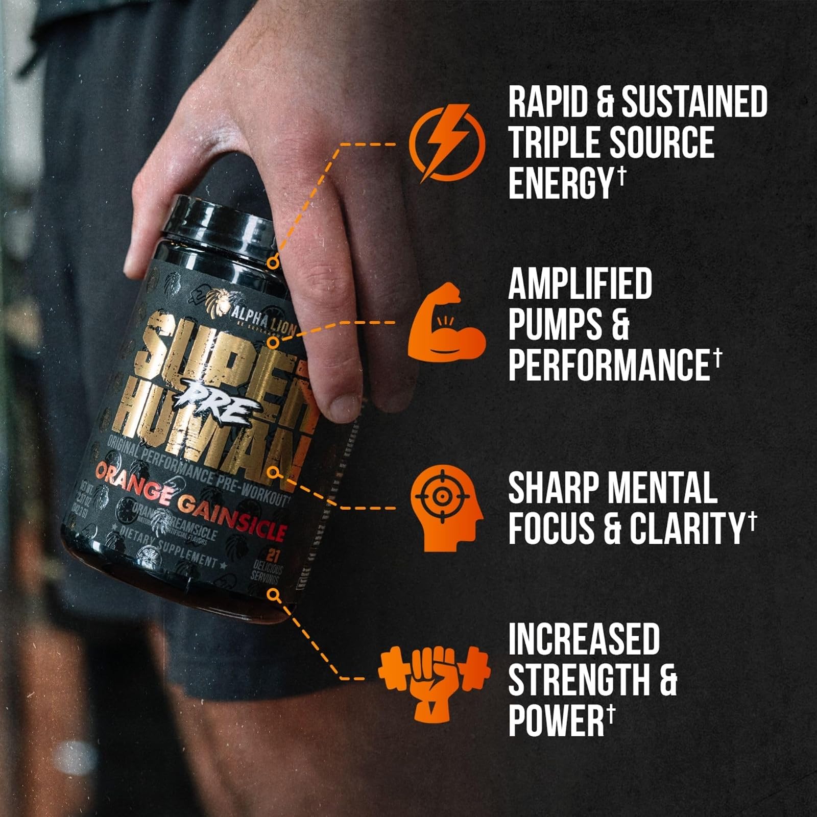 ALPHA LION pre-workout for strength training