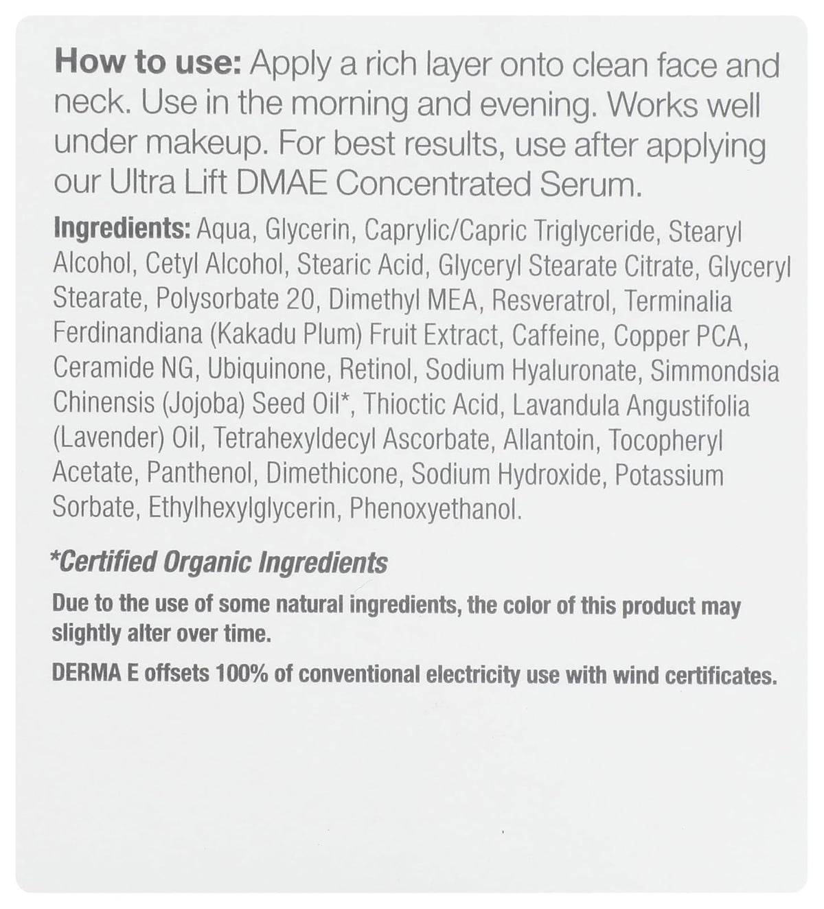 Alpha lipoic acid anti-aging cream