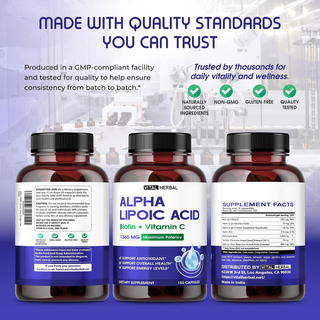 Alpha Lipoic Acid complex for overall wellness