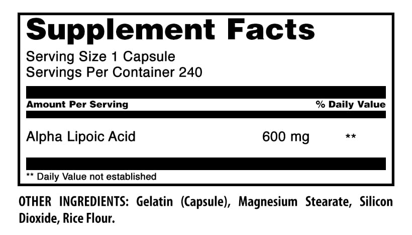 alpha lipoic acid for antioxidant support