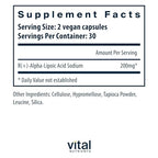 Alpha Lipoic Acid for energy support
