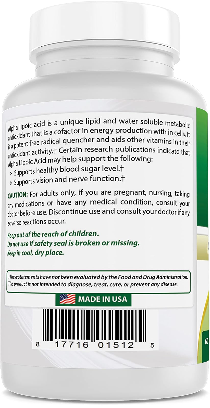 alpha lipoic acid for metabolic health