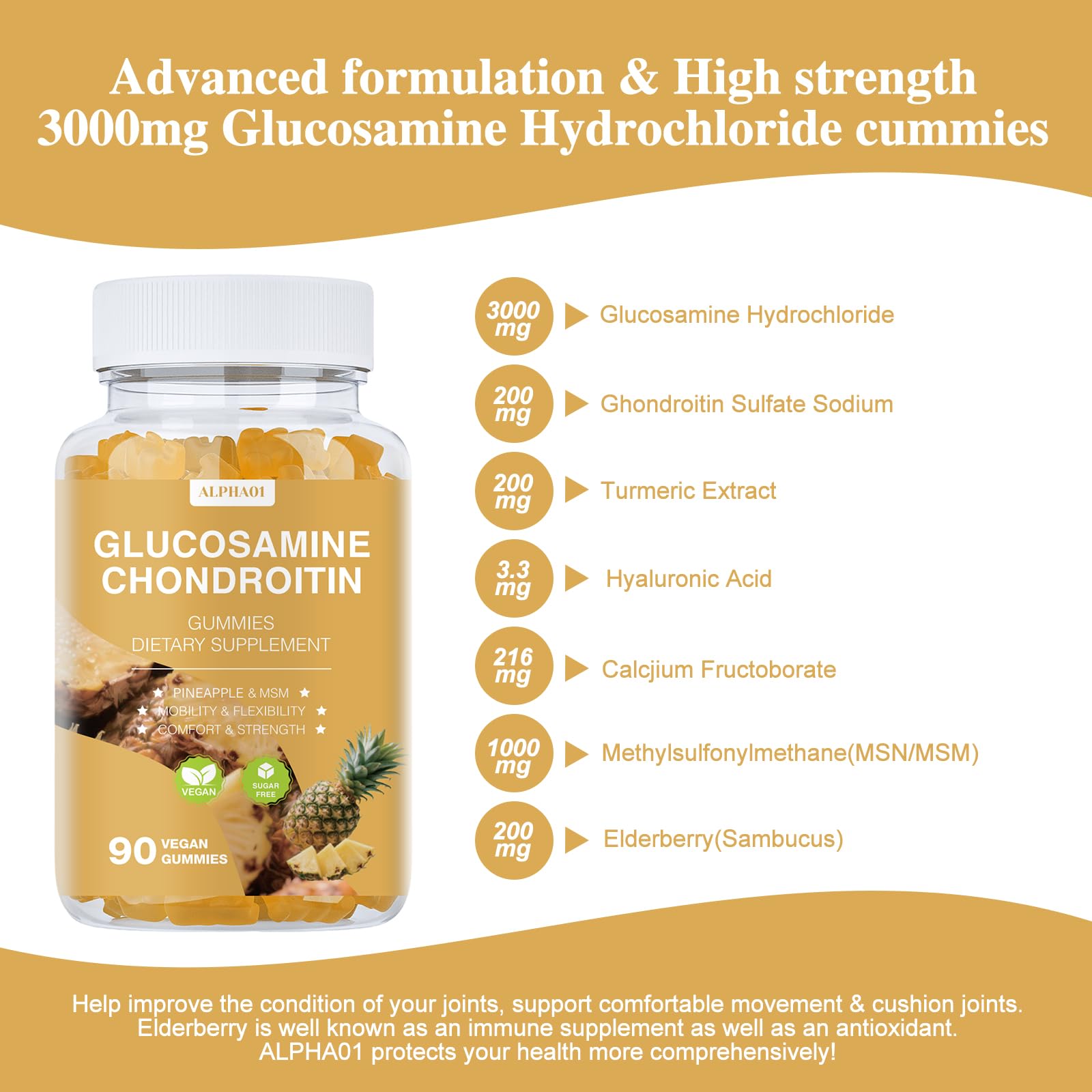 ALPHA01 joint support gummy vitamins