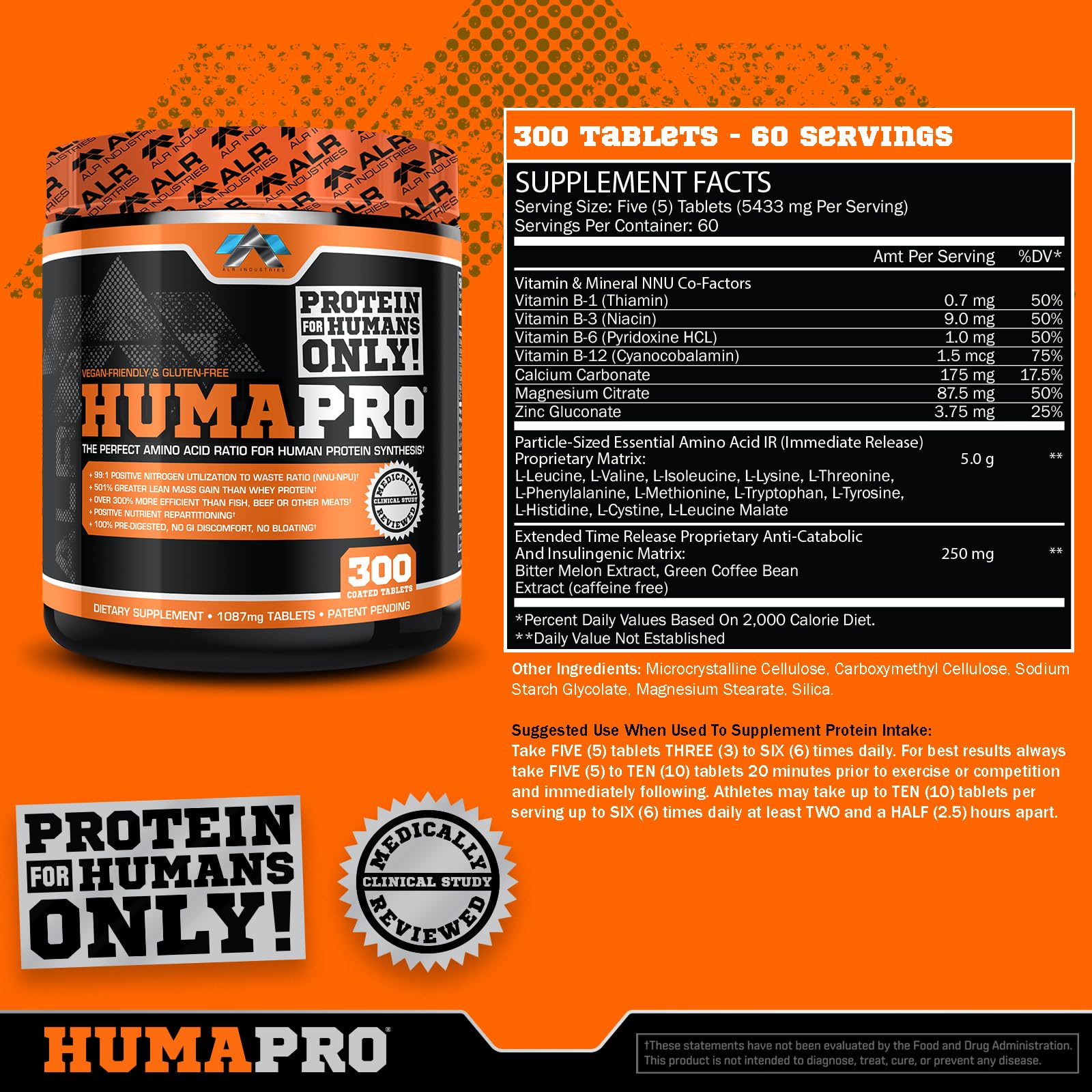 ALR Industries Humapro tablets benefits