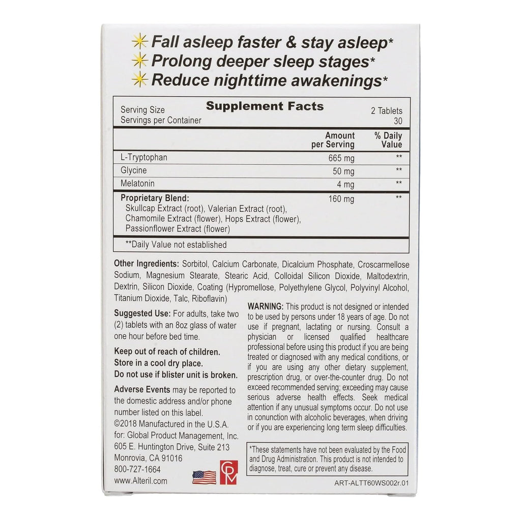 Alteril multivitamins for better sleep