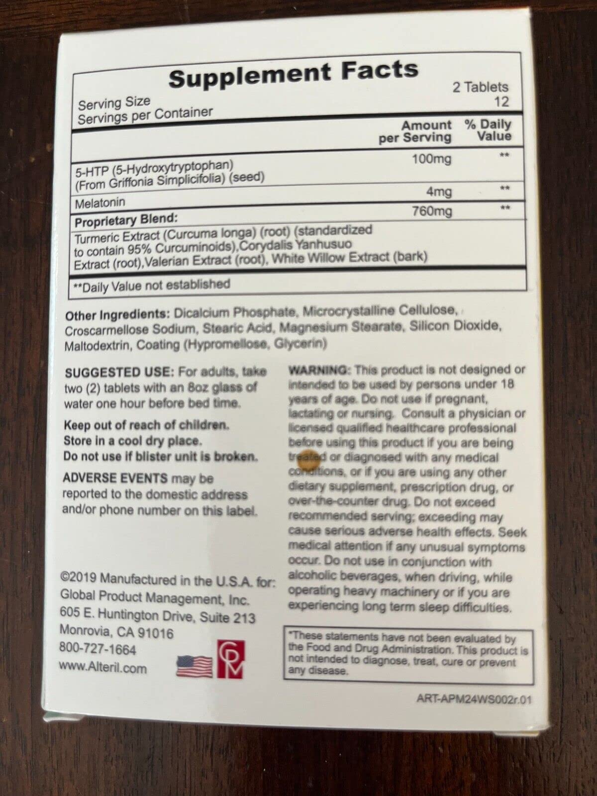 Alteril PM natural sleep solution