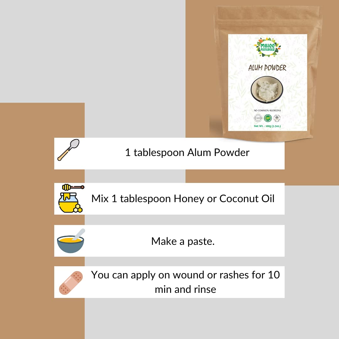 alum powder for eco-friendly deodorant