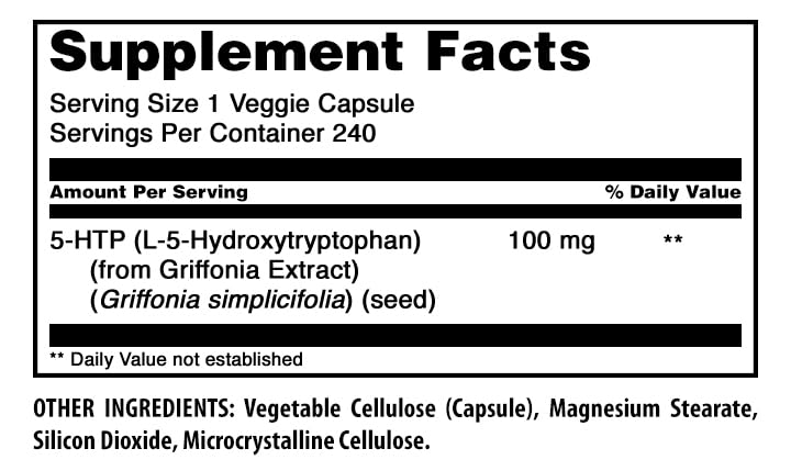 Amazing Formulas 5-HTP 100 mg benefits
