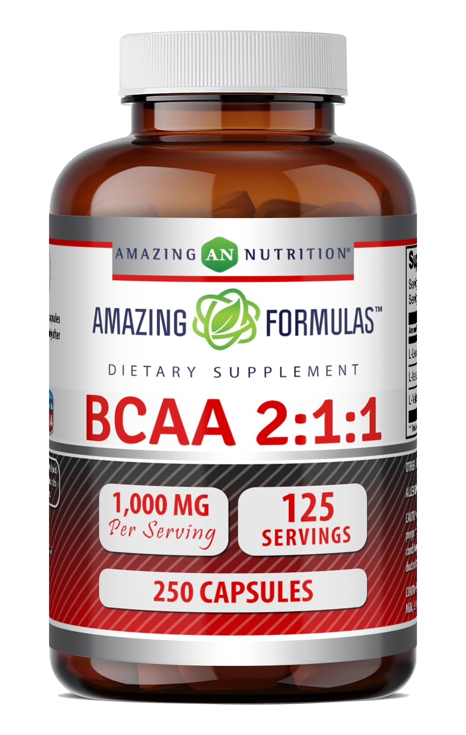 Amazing Formulas BCAA capsules for muscle recovery