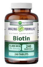 Amazing Formulas Biotin 15000 mcg tablets